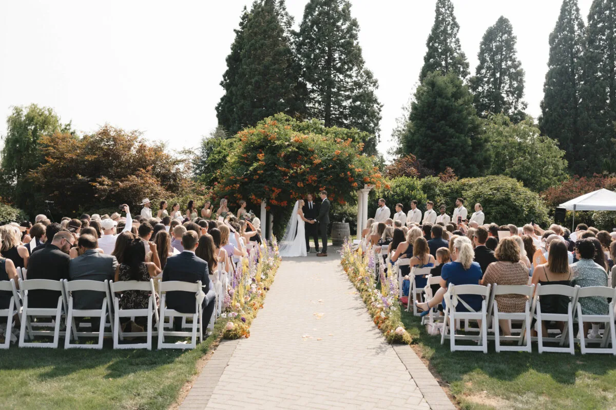 Wooden shoe tulip farm wedding | Honestweddingadvice.com